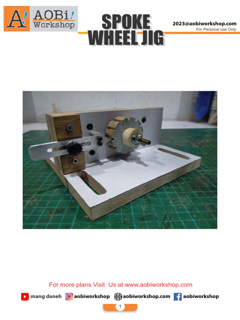 Spoke Wheel Jig Plans and Details | PDF