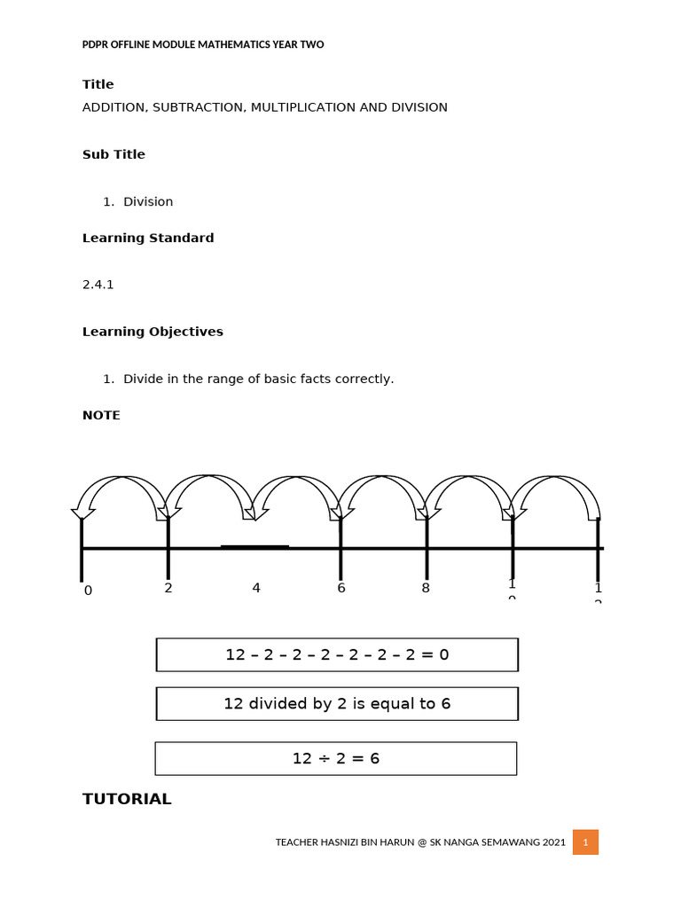 Modul Offline MATHS YEAR 2 WEEK 26 | PDF | Mathematics | Arithmetic