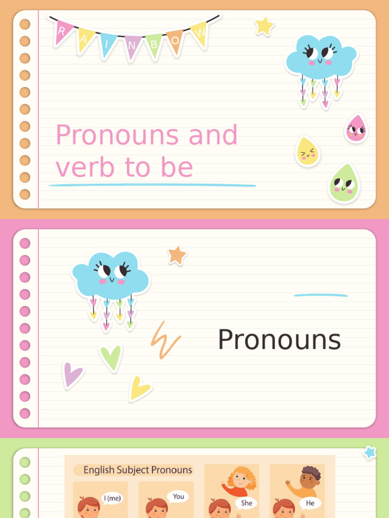1 Pronouns - Verb To Be | PDF