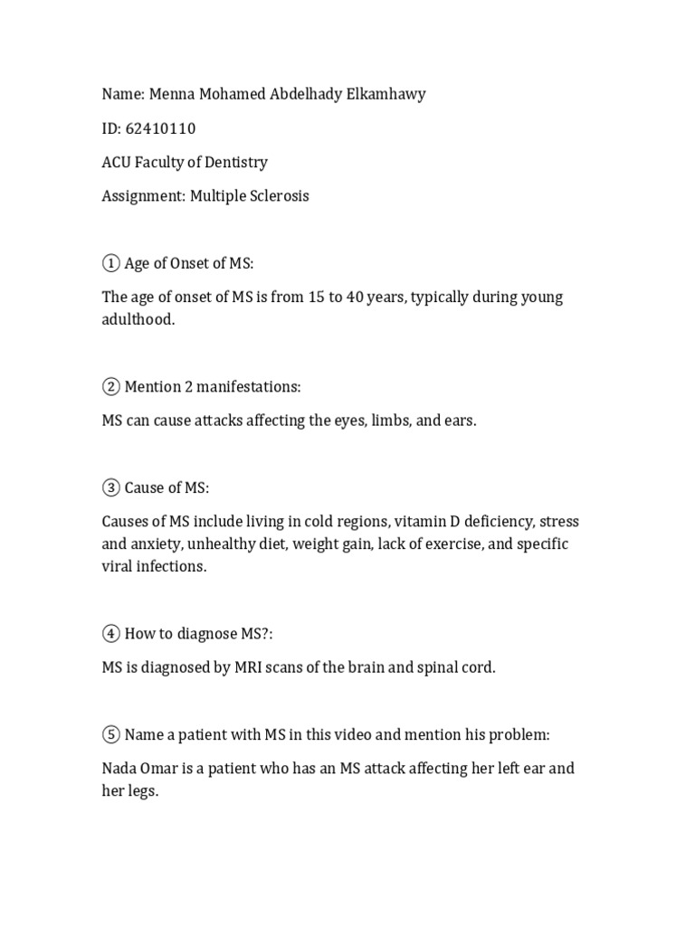 MS Assignment Menna | PDF