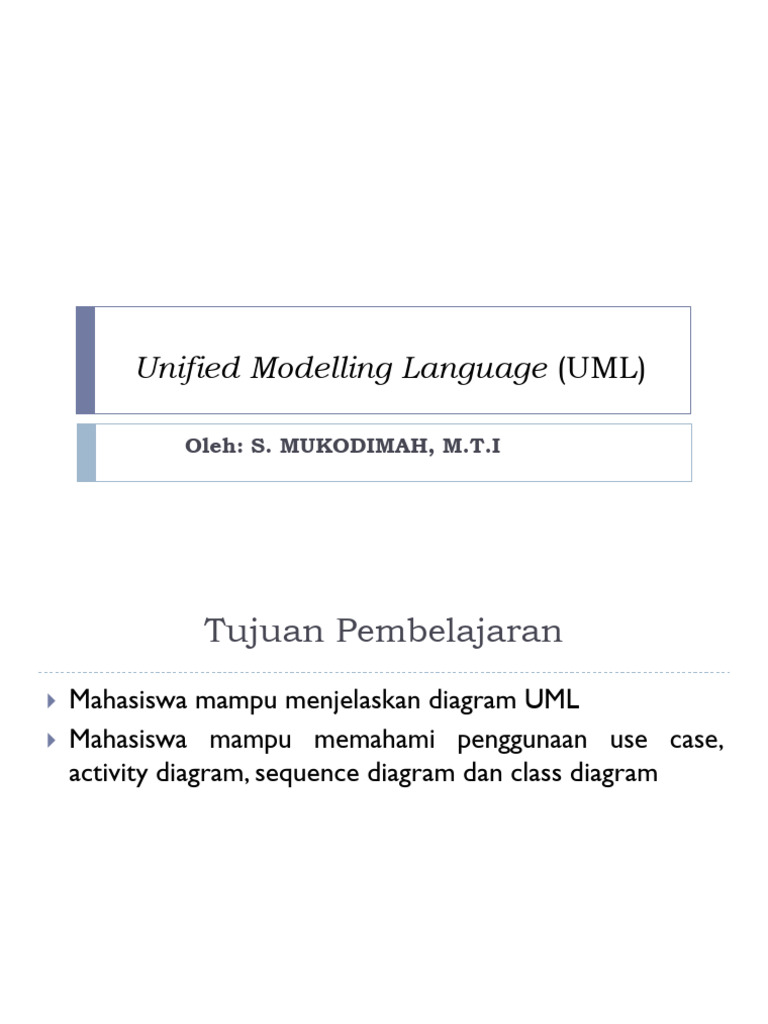 Materi 6 - Pengenalan UML | PDF
