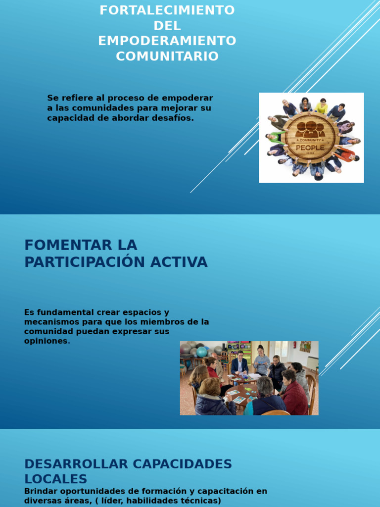 Fortalecimiento Del Empoderamiento Comunitario | PDF