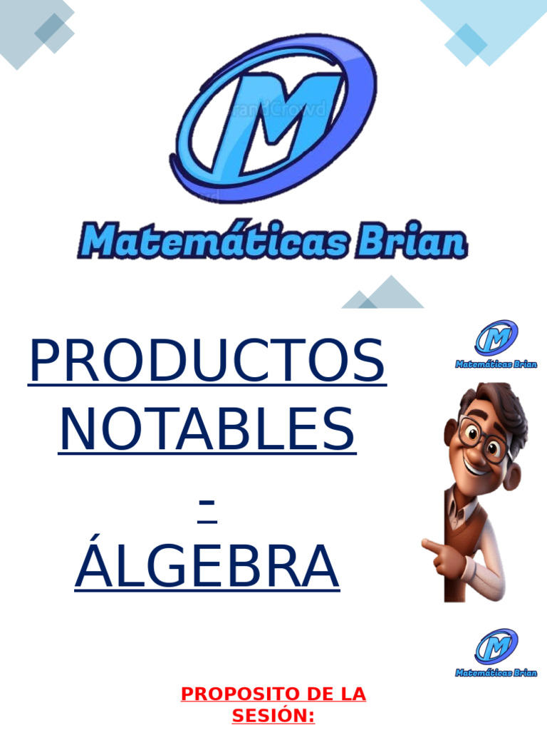 Productos Notables | PDF | Álgebra | Álgebra abstracta