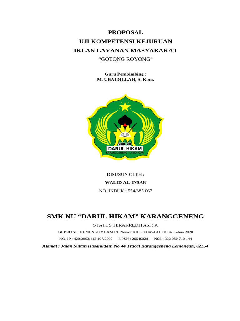 PROPOSAL IKLAN 2023 ALIN (1) | PDF