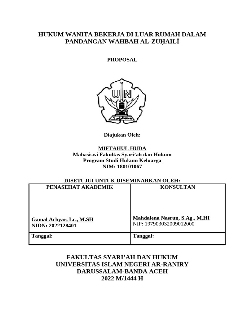 Miftahul Proposal | PDF