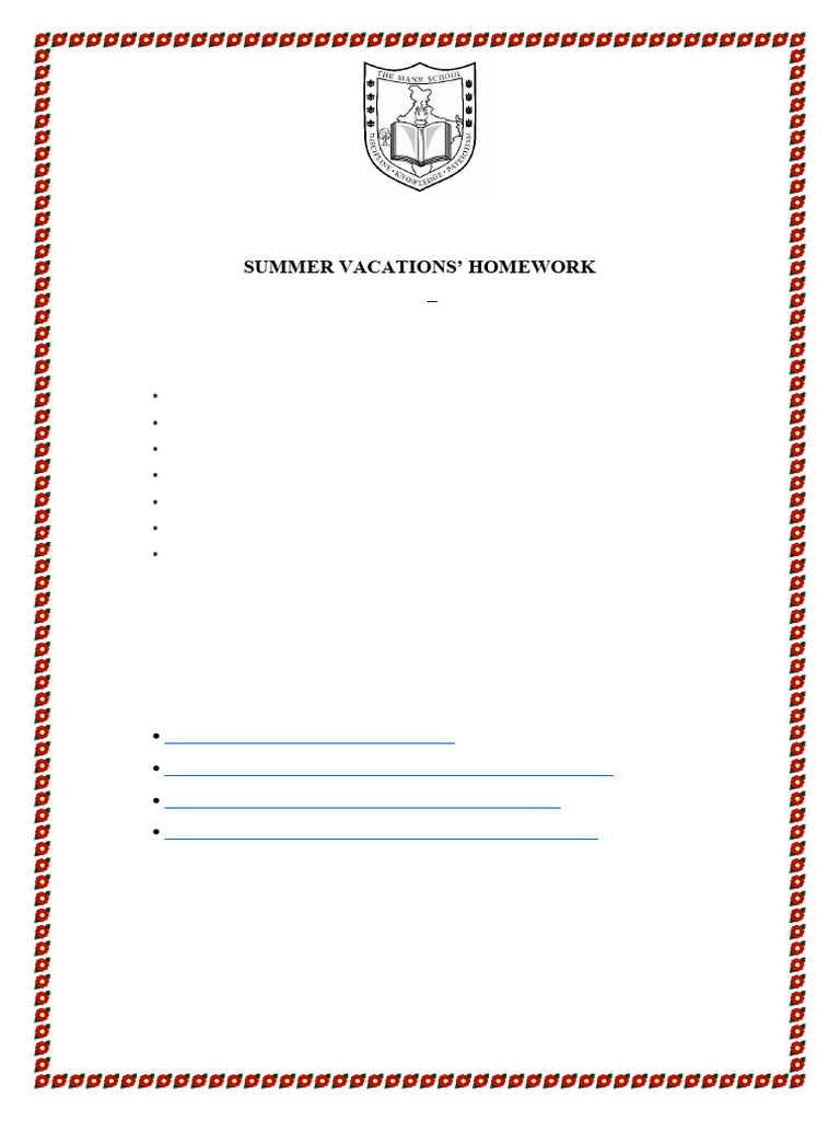 Class 8 Summer Holiday Homework | PDF | Network Topology | Linguistics