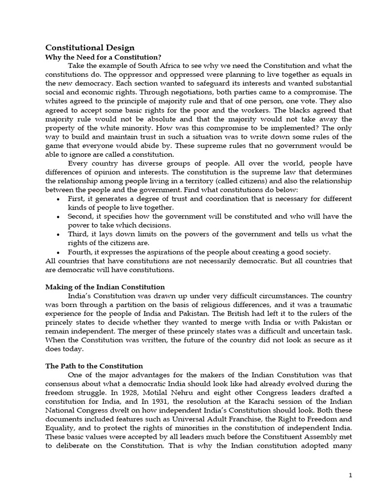 Constitutional Design Final | PDF | Justice | Crime & Violence