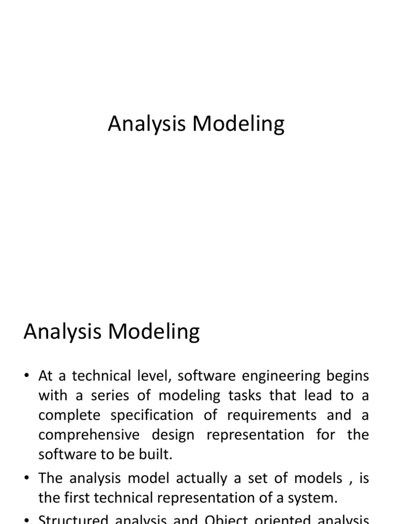 Analysis Modeling | PDF | Conceptual Model | Data Model