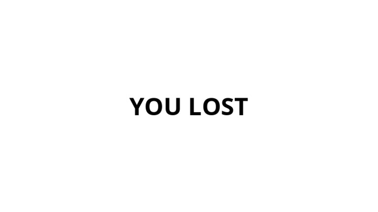 You Lost | PDF