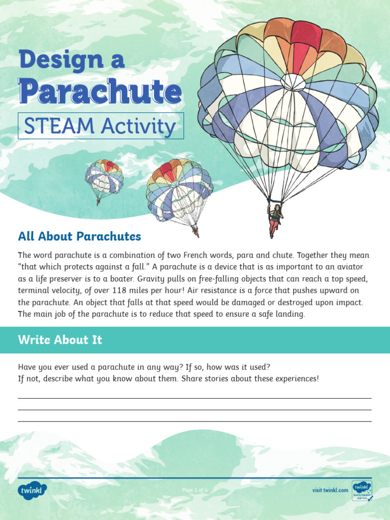 Color Design A Parachute STEAM Activity | PDF | Parachute