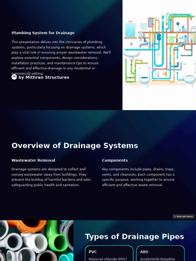 Plumbing-System-for-Drainage | PDF | Plumbing | Drainage