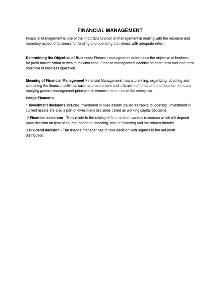 Essentials of Financial Management | PDF