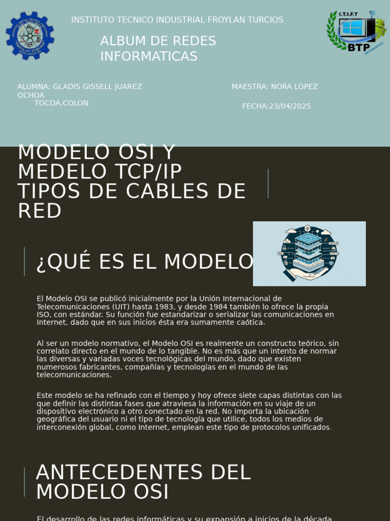 MODELO OSI Y MEDELO TCP Album | PDF | Modelo osi | Red de computadoras