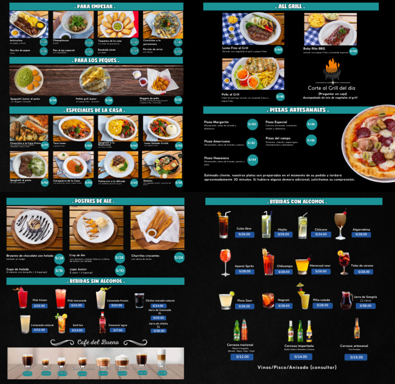 Menu Emc Horizontal | PDF | Pizza | pesto