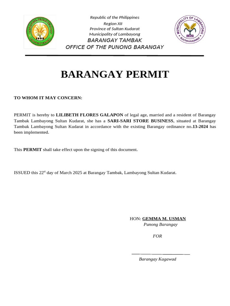 Permit | PDF