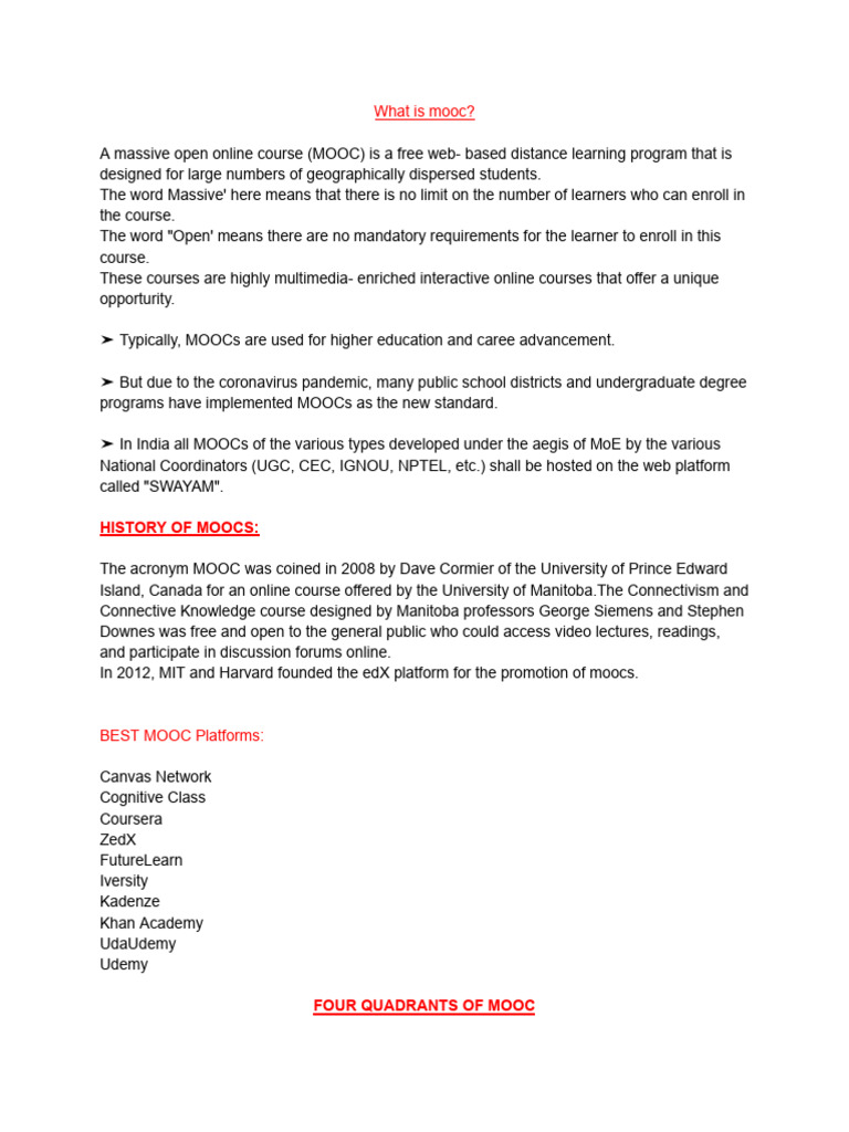 mooc | PDF