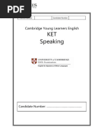 KET A2 Speaking Practice Test | PDF