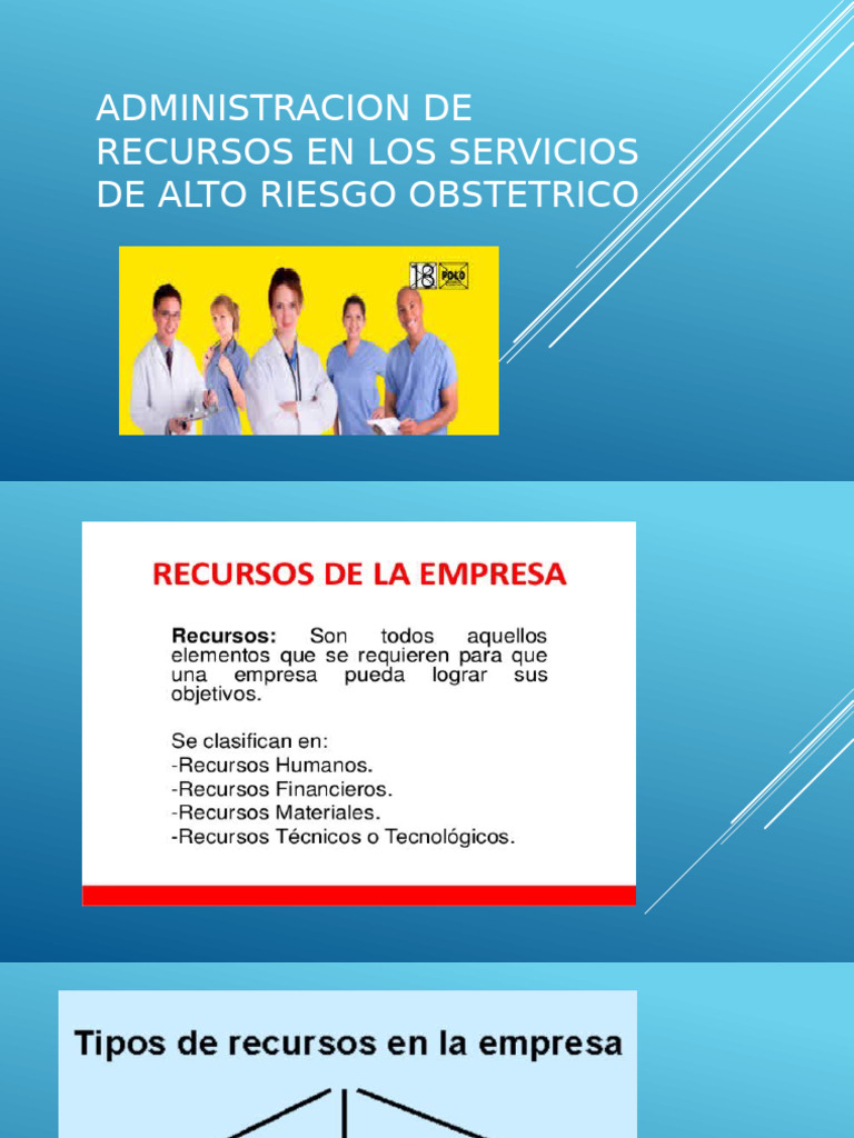Administracion de Recursos en Los Servicios Aro - 5ta Clase | PDF