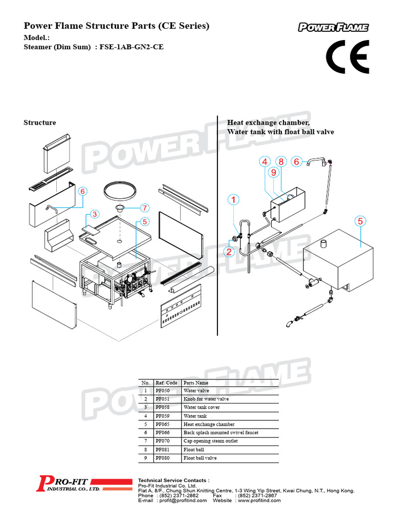 Power Flame Parts List and Contacts | PDF
