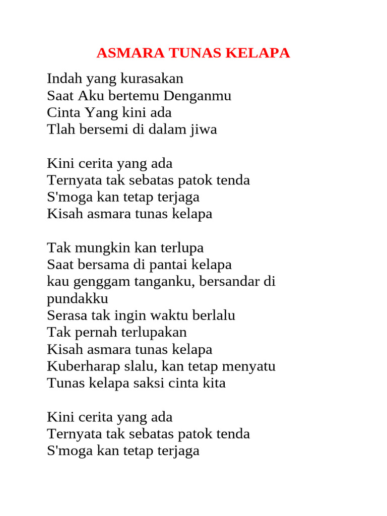 Asmara Tunas Kelapa | PDF