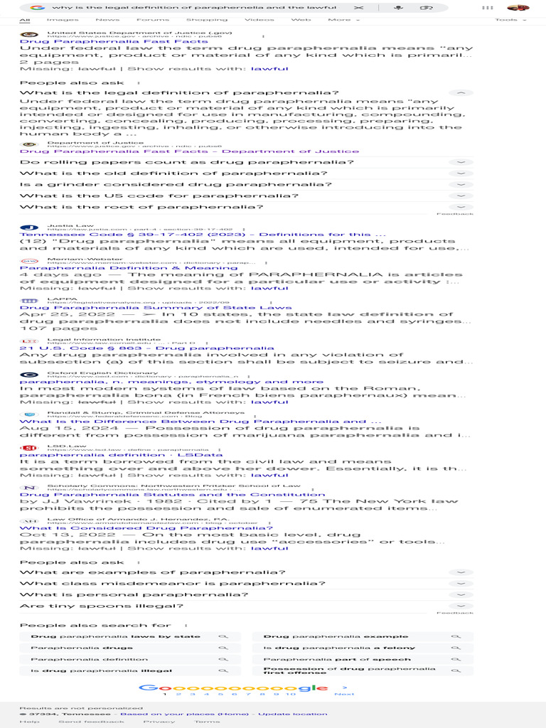 Understanding Drug Paraphernalia Definitions | PDF
