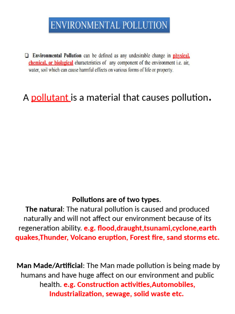 Unit IV-Pollution | PDF | Water Pollution | Water Purification