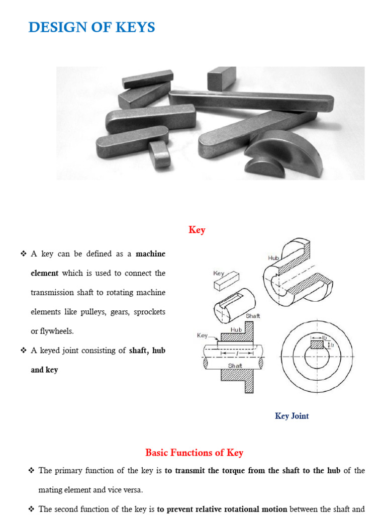 Key Design in Shaft and Pulley Systems | PDF | Manufactured Goods ...