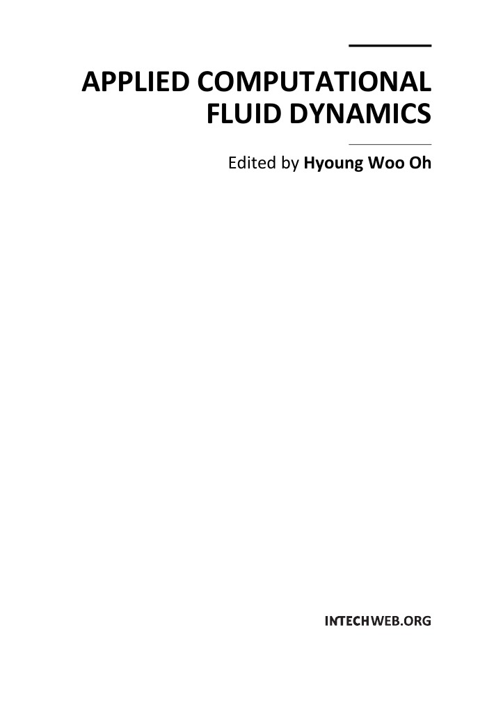 Applied Computational Fluid Dynamics | PDF | Computational Fluid ...