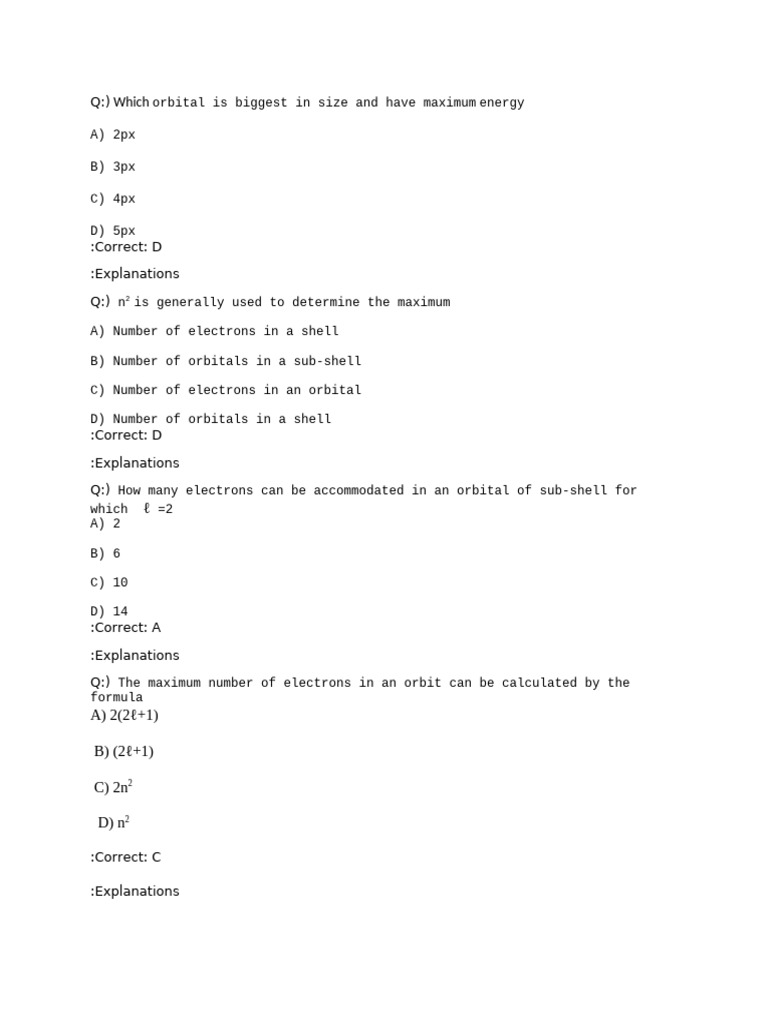 Understanding Atomic Orbitals and Electrons | PDF | Atomic Orbital ...