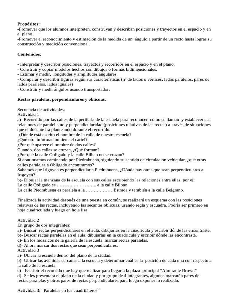 Rectas paralelas y perpendiculares y ángulos. | PDF | Perpendicular ...