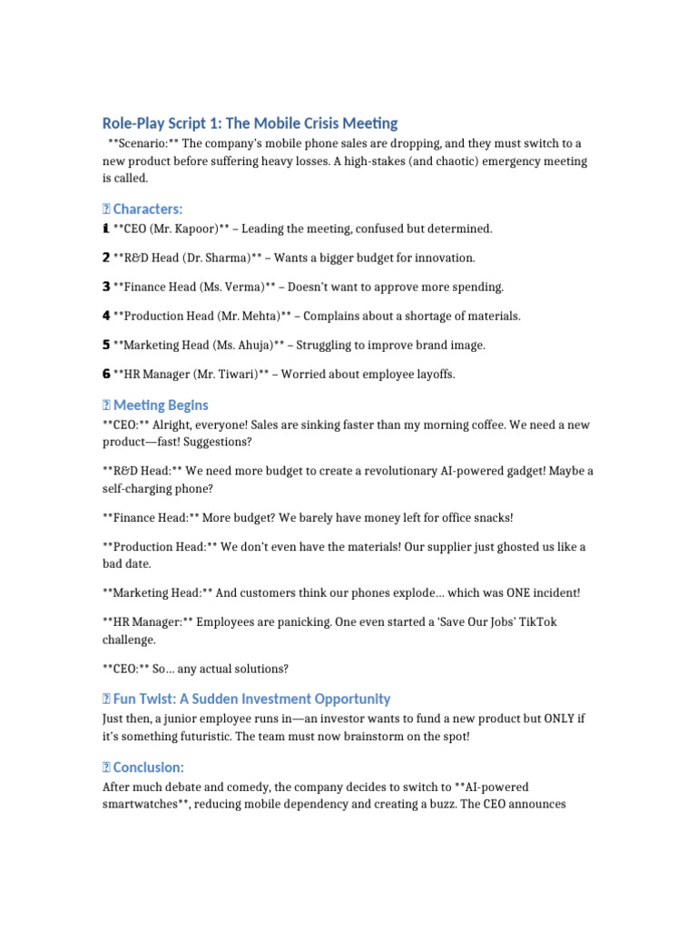 Mobile Crisis Script 1 | PDF