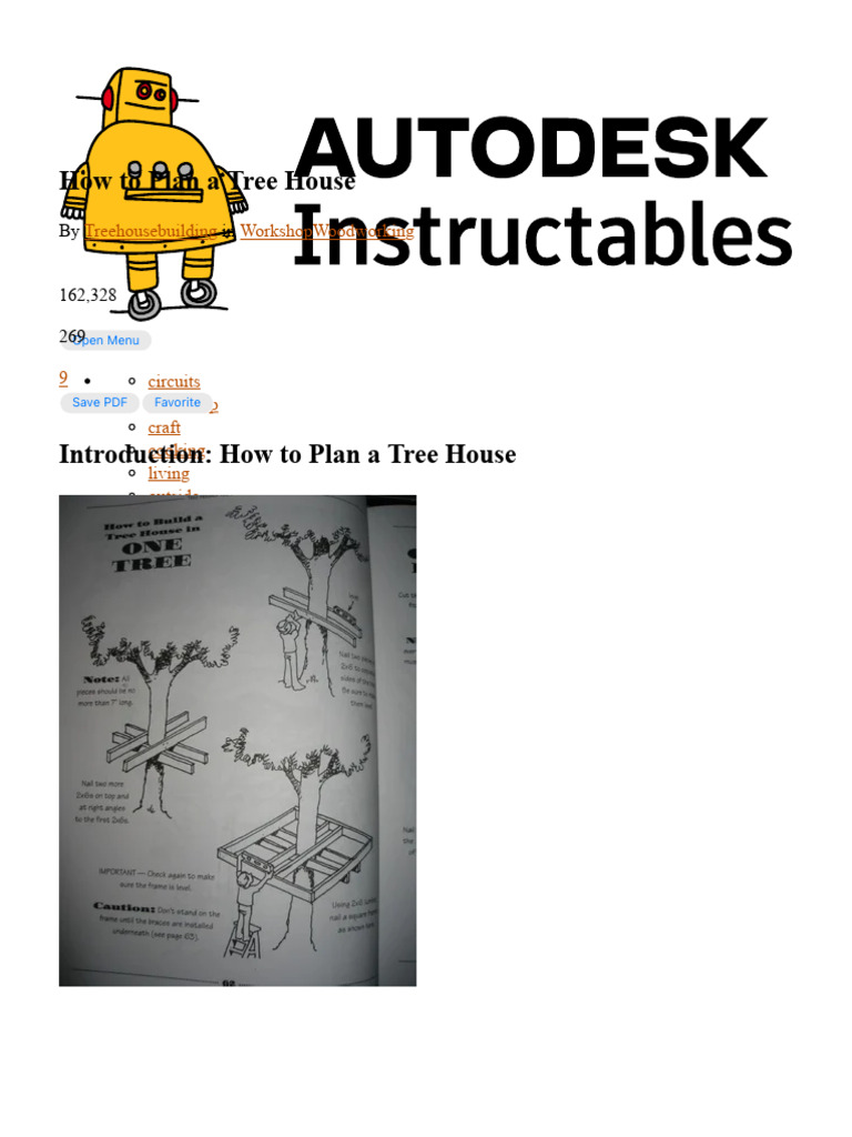 How To Plan A Tree House - 4 Steps - Instructables | PDF