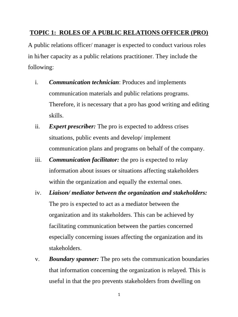 Challenges for Public Relations Officers | PDF | Public Relations | Bribery