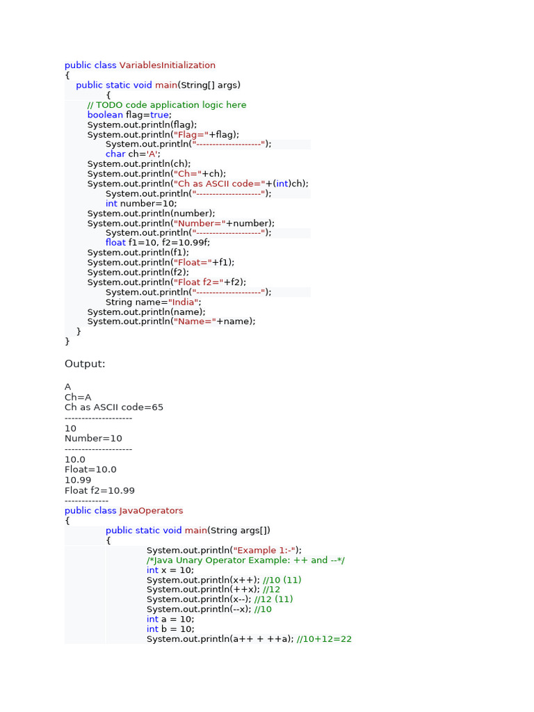 Javapractice Prog For Lab | PDF | Computer Programming | Elementary Mathematics