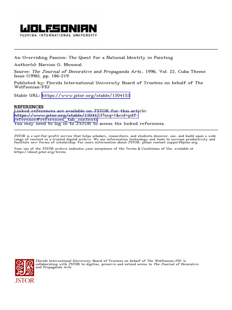 Menocal_quest for Nat'l Identity in Paint | PDF | Academic Publishing ...