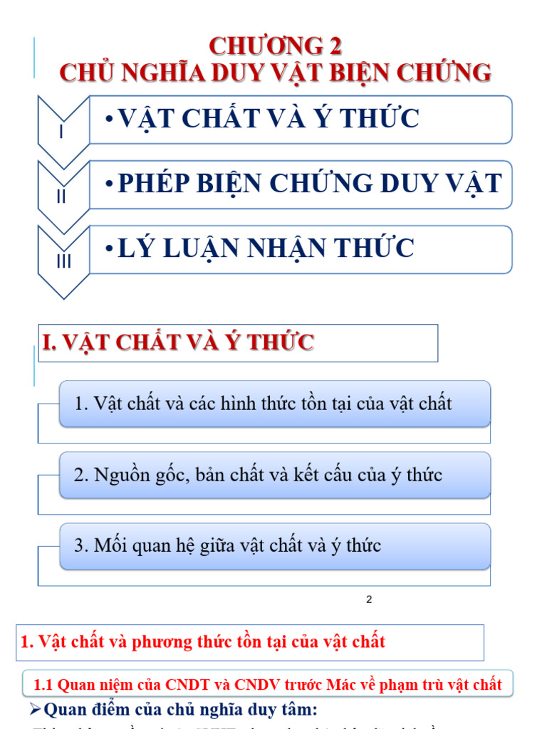 TT - Chuong 2 - Chu Nghia Duy Vat Bien Chung - 01 (Autosaved) | PDF