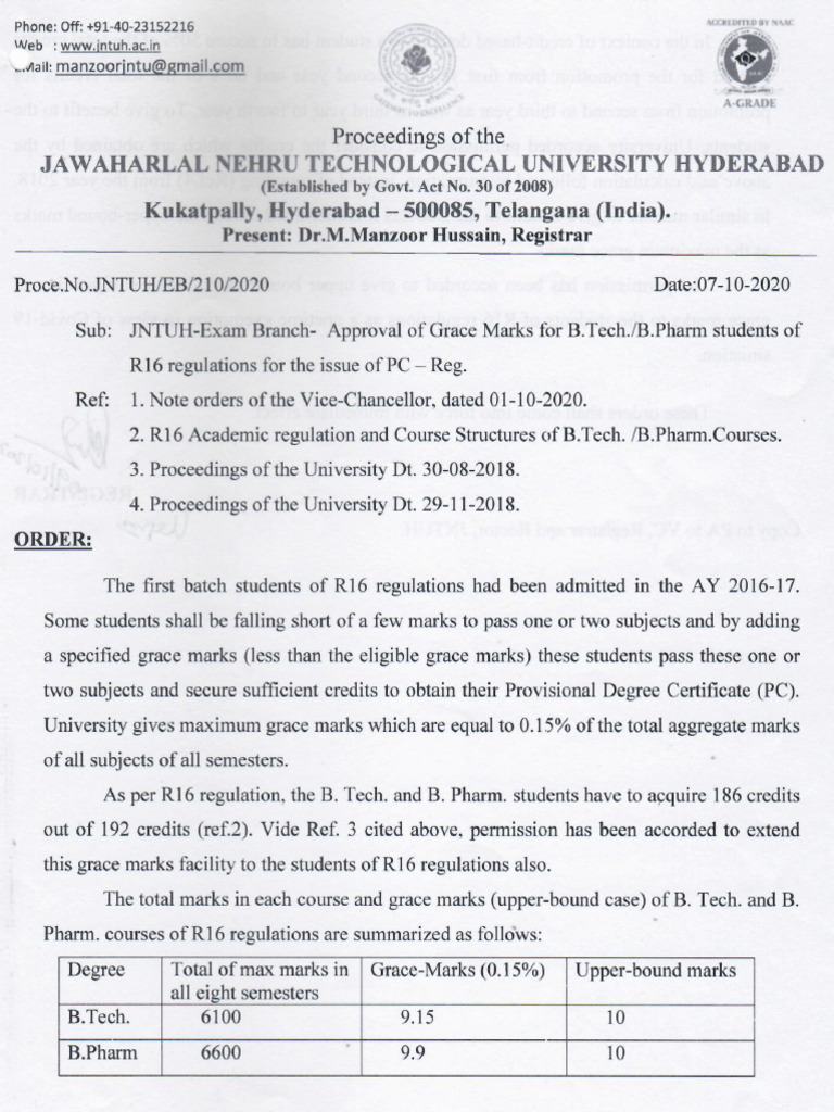 De-201102-171935-R16 Regulation-Grace Marks | PDF