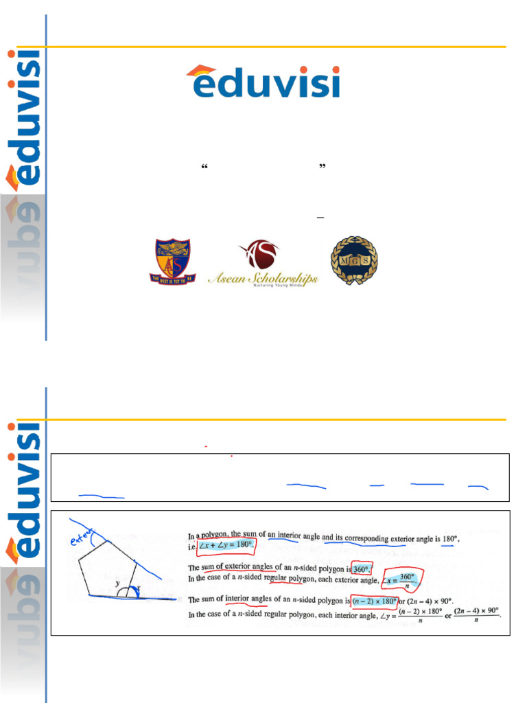 Eduvisi Class: Angles & Polygons | PDF