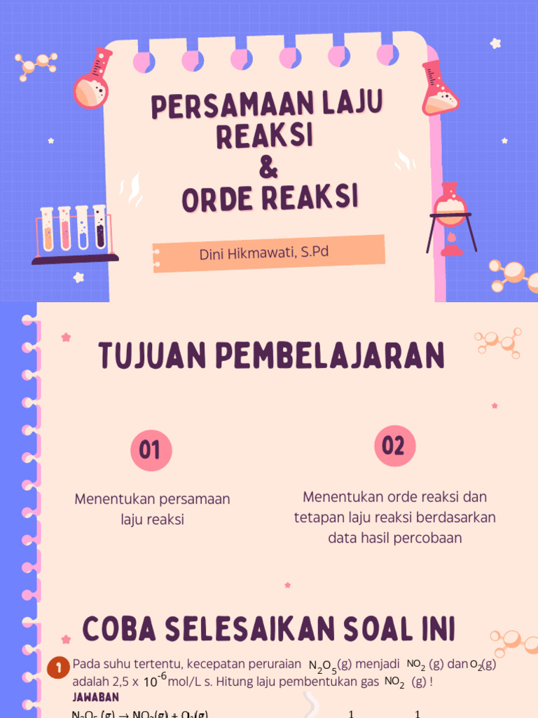 Persamaan Laju Reaksi | PDF