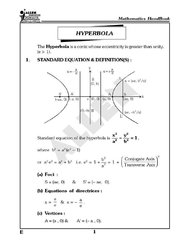 Hyperbola | PDF