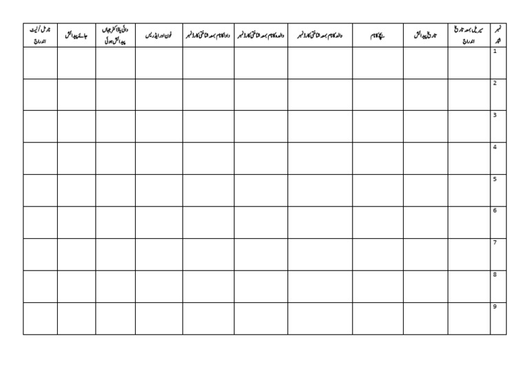 Birth Form For Data Entry | PDF