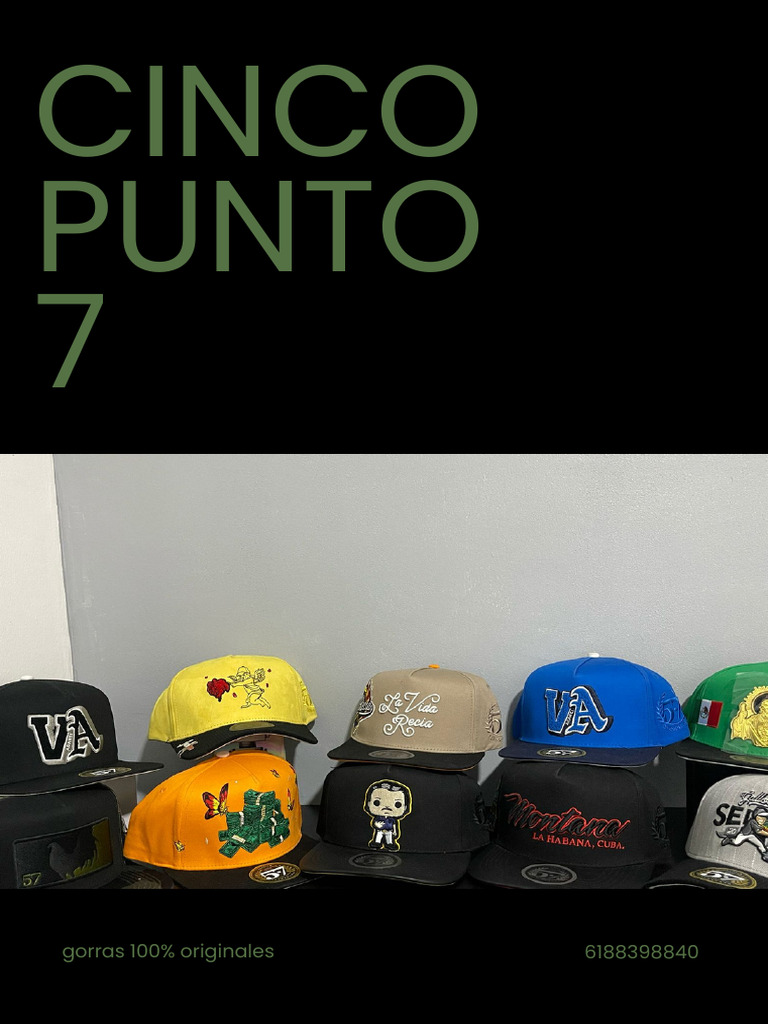 Catalogo Gorras Cincopunto7 | PDF