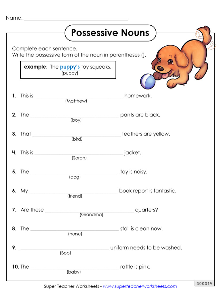 Possessive-Nouns1 WBTNB | PDF