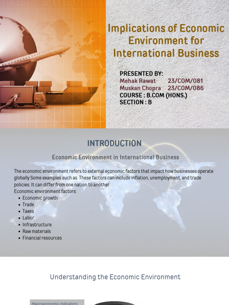 Economic Implications for Global Business | PDF | Tariff | Exports