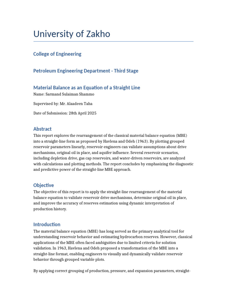 Material Balance Equation Analysis | PDF | Petroleum Reservoir | Equations