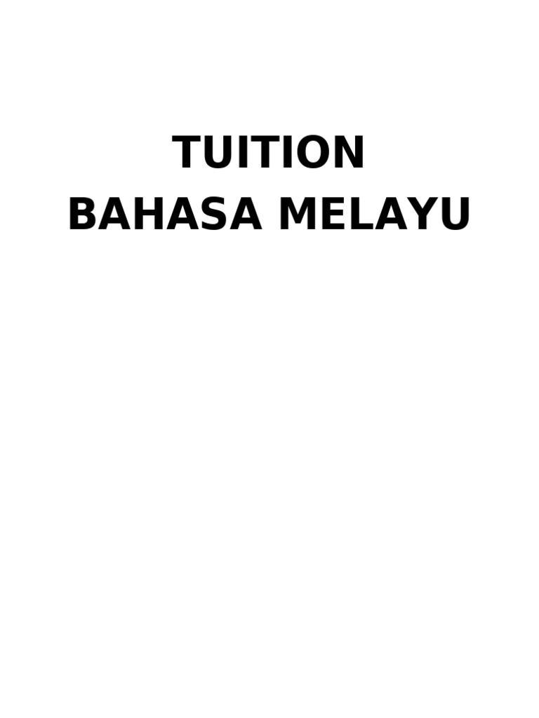 Basic Malay Vocabulary Guide | PDF