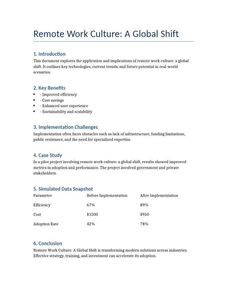 Remote_Work_Culture__A_Global_Shift | PDF