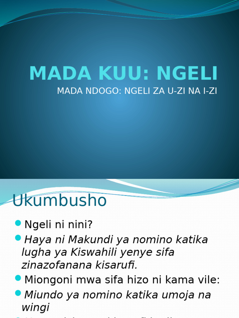 NGELI | PDF
