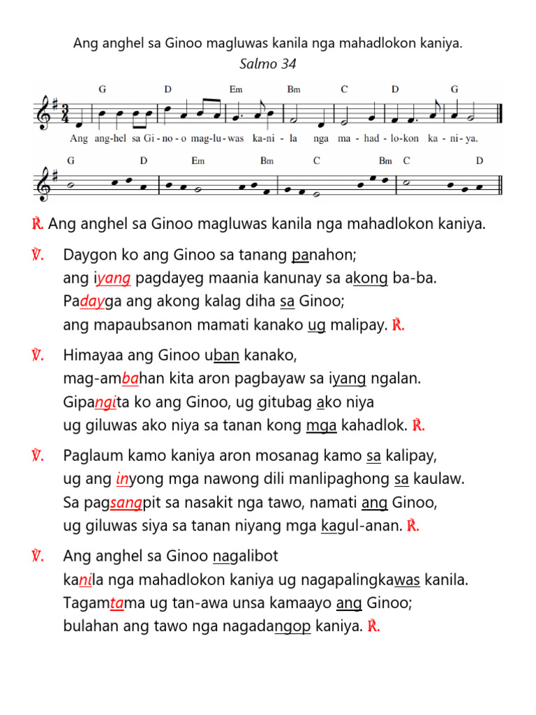 Psalm-34 | PDF