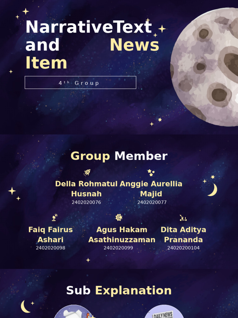 4th Group - Narrative Text and News Item | PDF | News | Communication